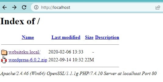 Install WordPress di Localhost untuk Staging - Dezainweb ID